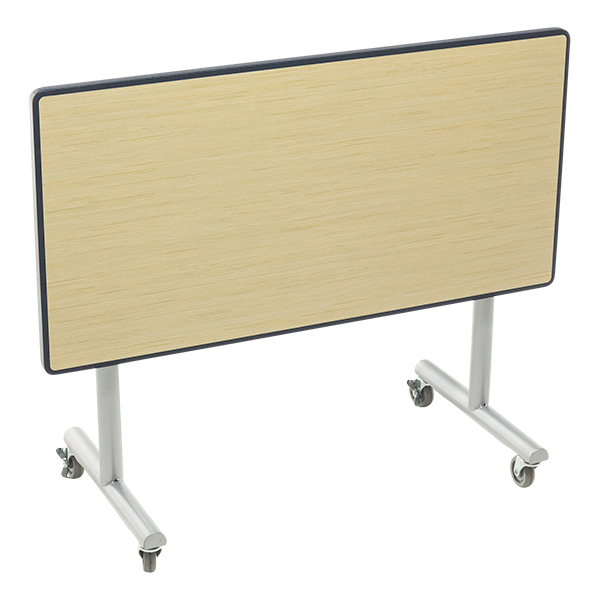 Mobile Tilt Booth Table w/ Titanium Metal Finish - 30" W x 60" L ...