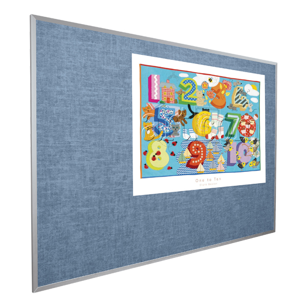 Vinyl Covered Tackboard w/ Aluminum Frame (8' W x 4' H) at School ...