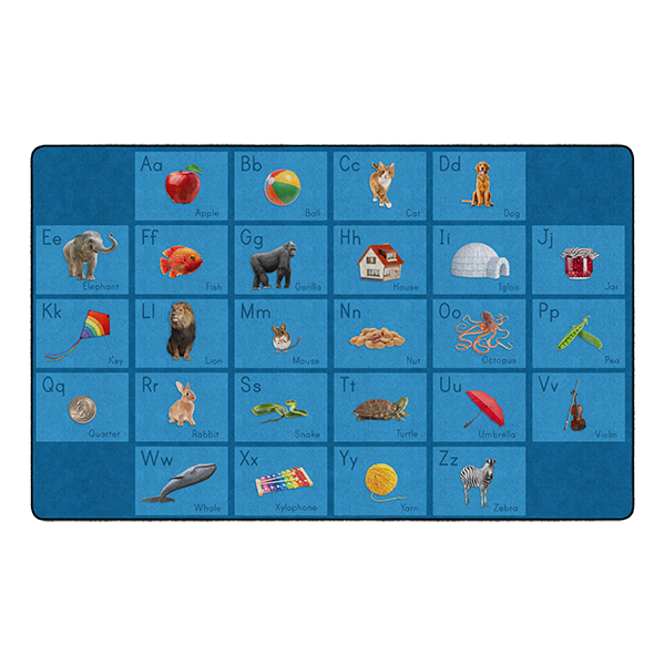 See My Alphabet Rug - Blue | School Outfitters