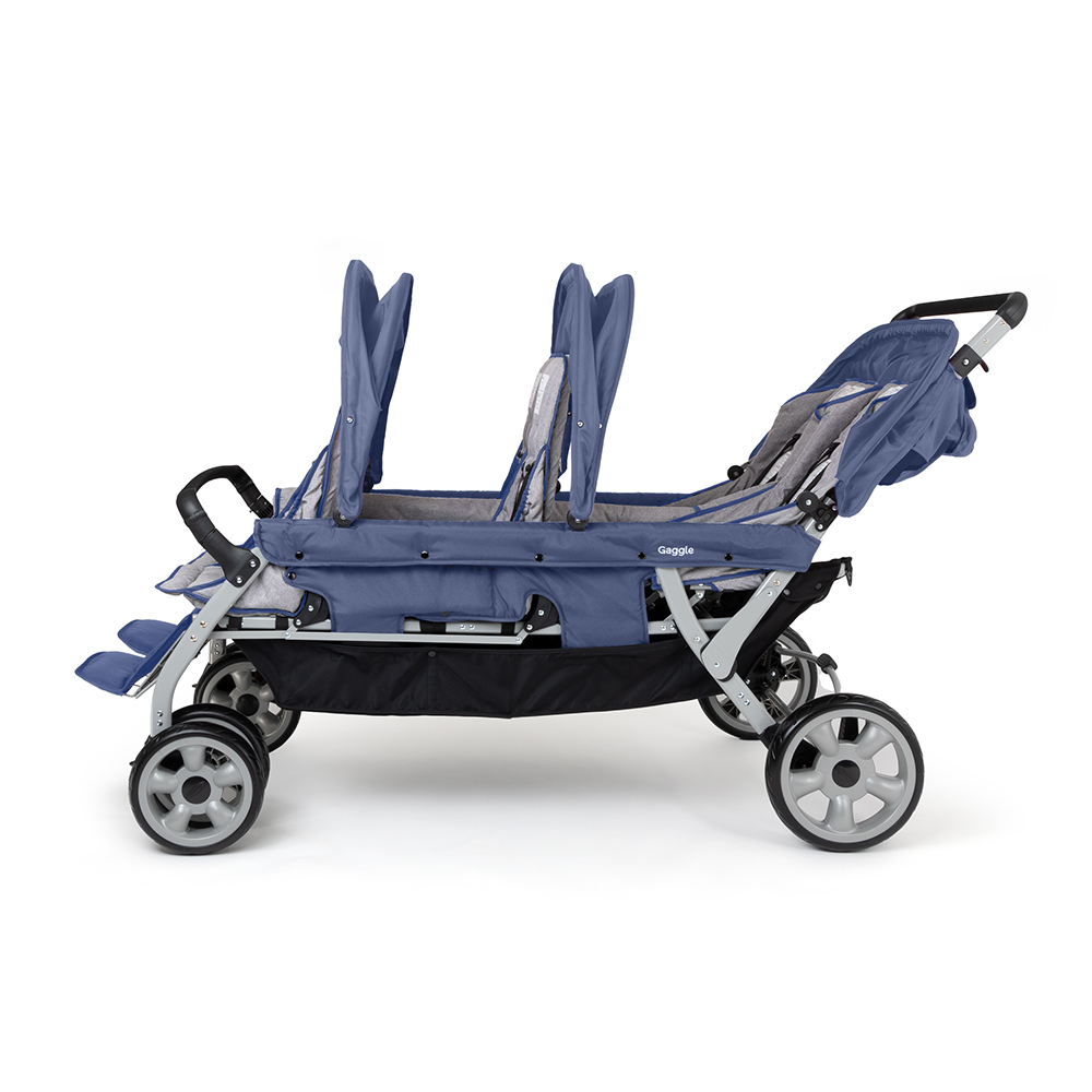Jamboree Six Seat Multi-Child Stroller - Navy/Gray | School Outfitters