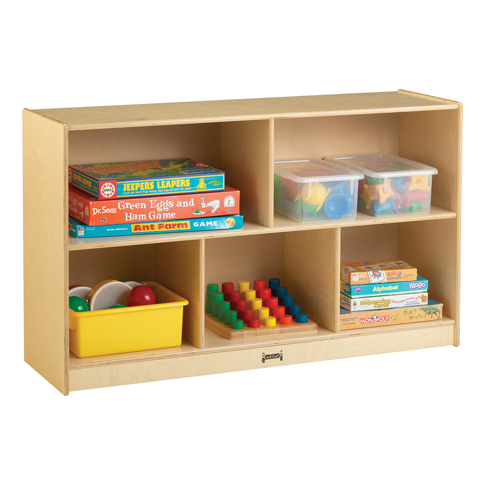 Baltic Birch Low Single Mobile Storage Unit | School Outfitters