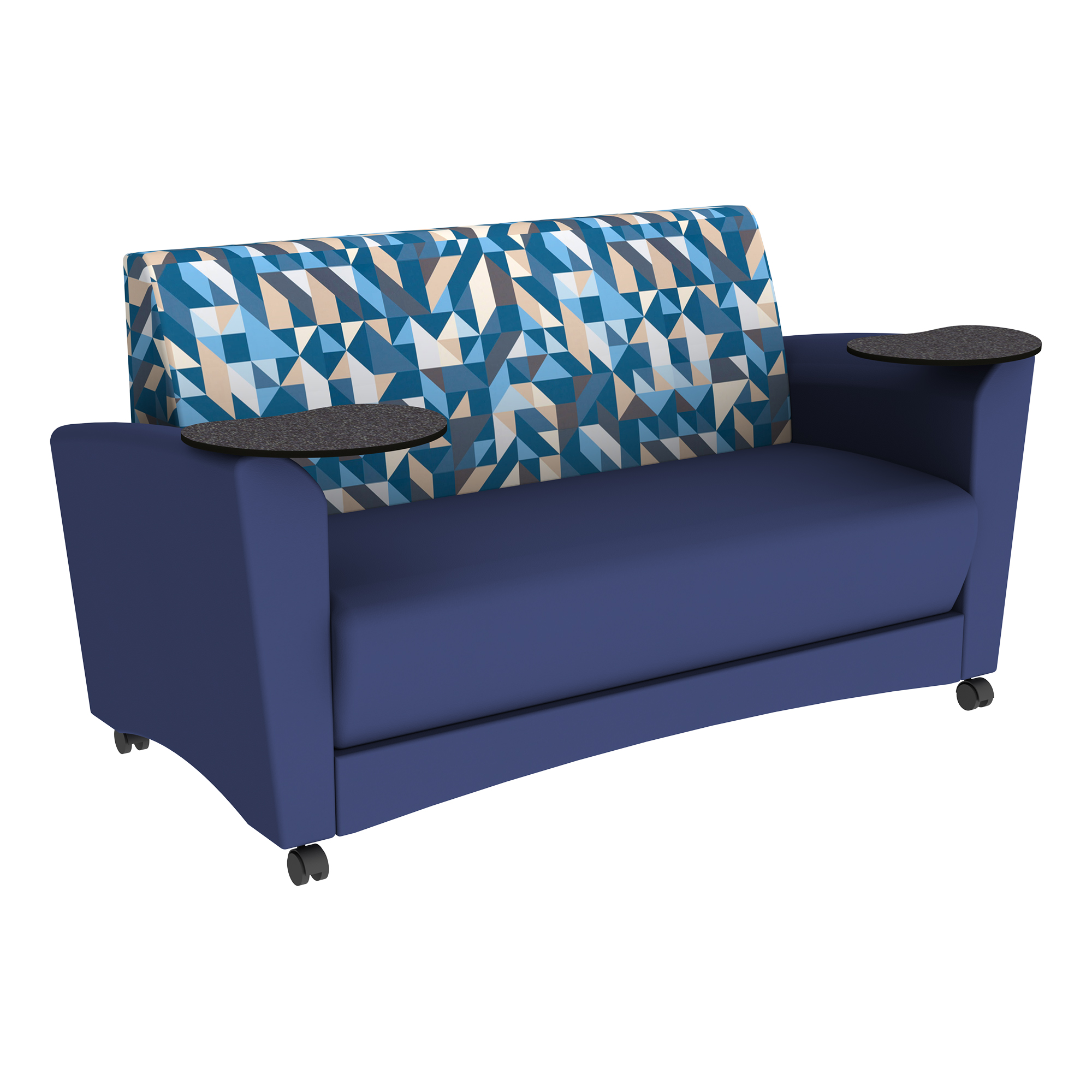 Shapes Series II Common Area Sofa w/ Tablet Arms | School Outfitters