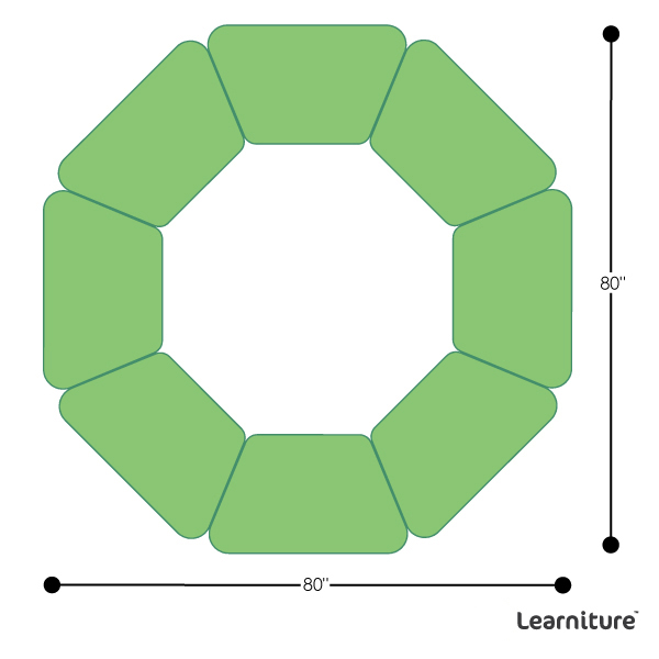 Trapezoid Collaborative School Desk | School Outfitters