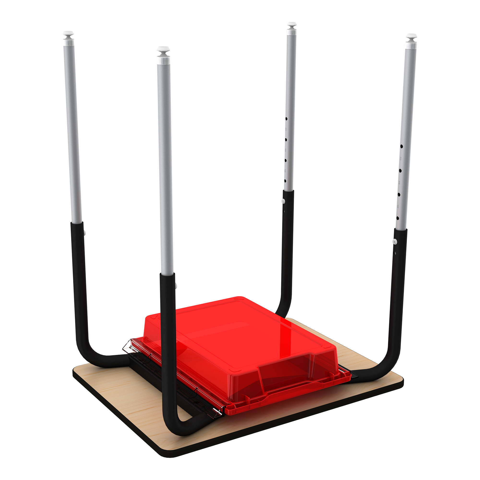 Structure Series School Desk w/ Bin Storage - Four Pack | School Outfitters