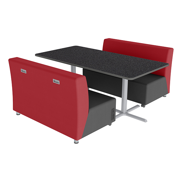 Shapes Series II Vinyl Soft Seating Sofa w/ Electric & Café Table ...