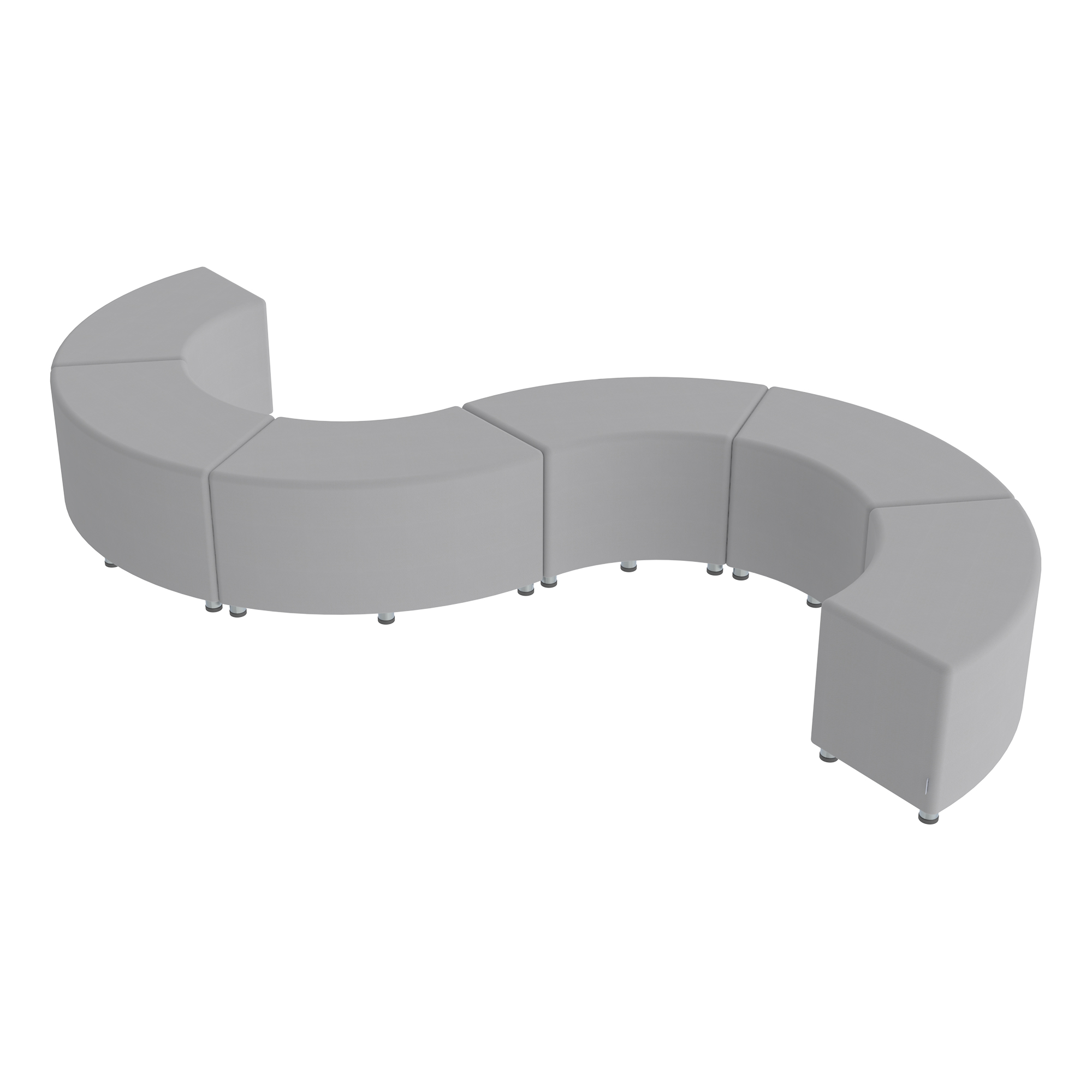 Shapes Series II Soft Seating Set - S-Curve (Six 18" H) | School Outfitters