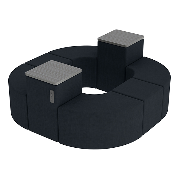Shapes Series II Vinyl Soft Seating - Donut Set w/ Two Power Dividers ...