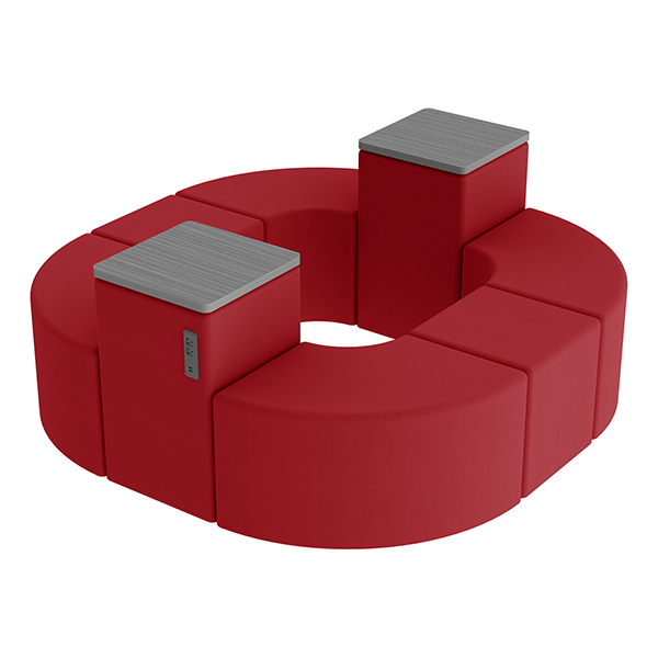 Shapes Series II Vinyl Soft Seating - Donut Set w/ Two Power Dividers ...