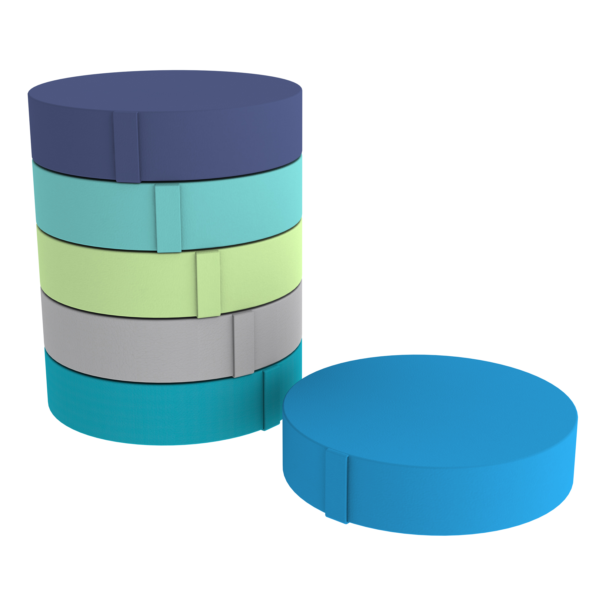 Atom Soft Seating Floor Stool - Vinyl | School Outfitters