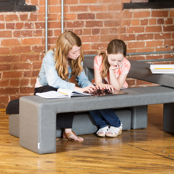 Shapes Series II Stacks Nested Soft Seating Bench (12" H) | School ...