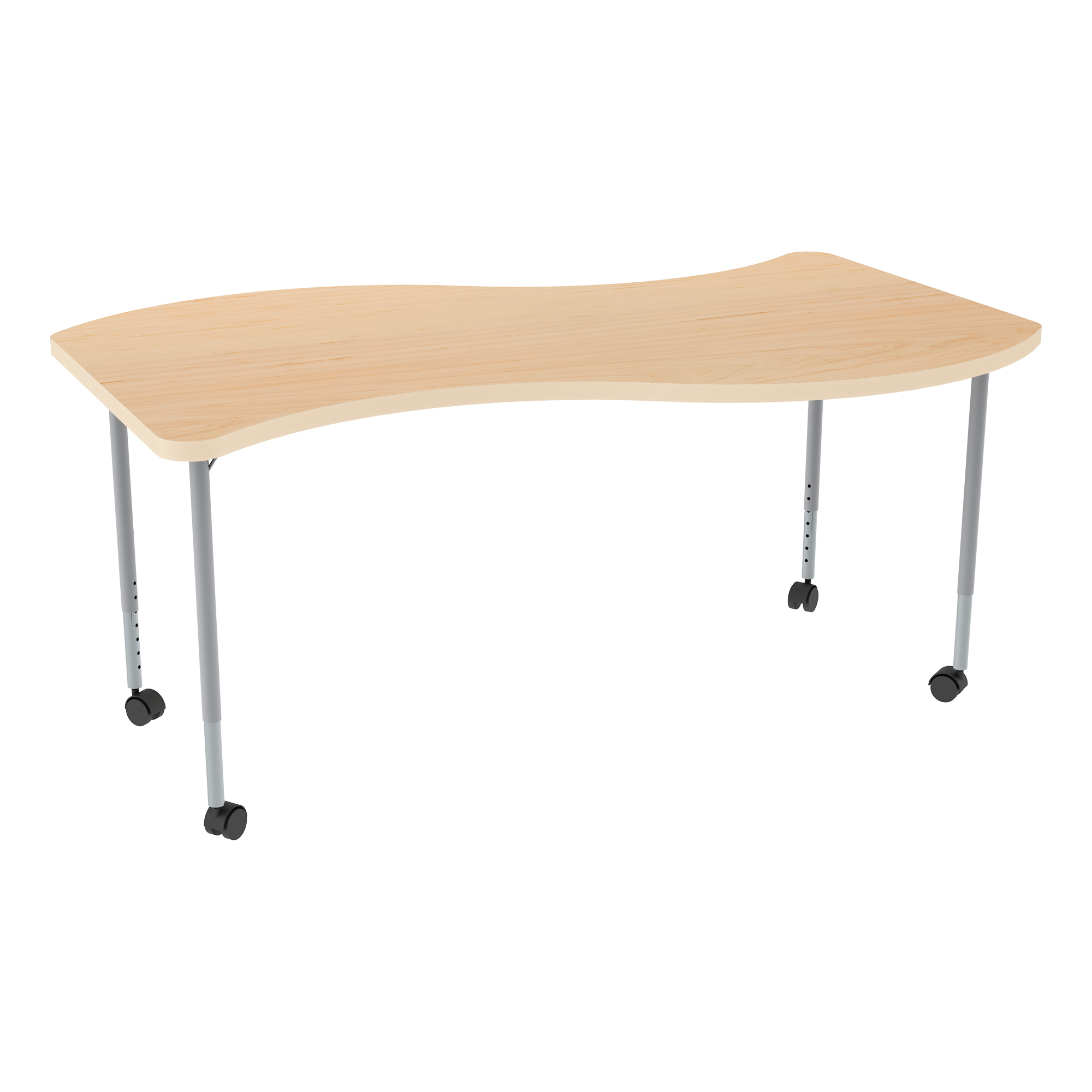 Structure Series Mobile Wave Collaborative Table | School Outfitters