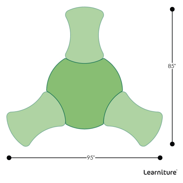 Structure Series Cog Mobile Whiteboard Collaborative Table at School ...