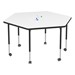 Structure Series Mobile Hex Collaborative Whiteboard Table | School ...