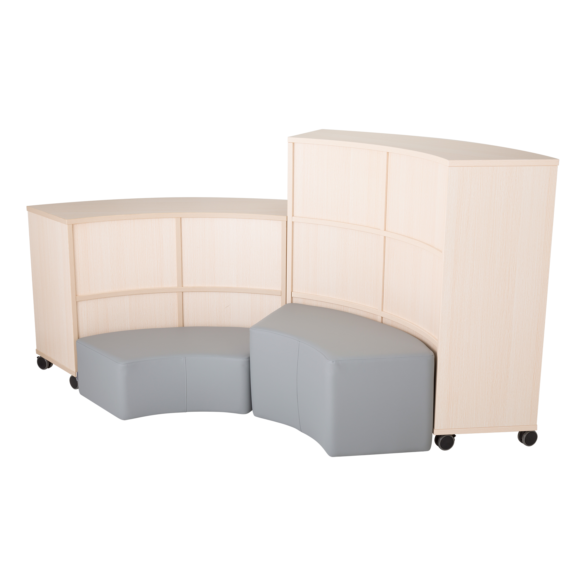 Shapes Series Curved Mobile Shelving | School Outfitters