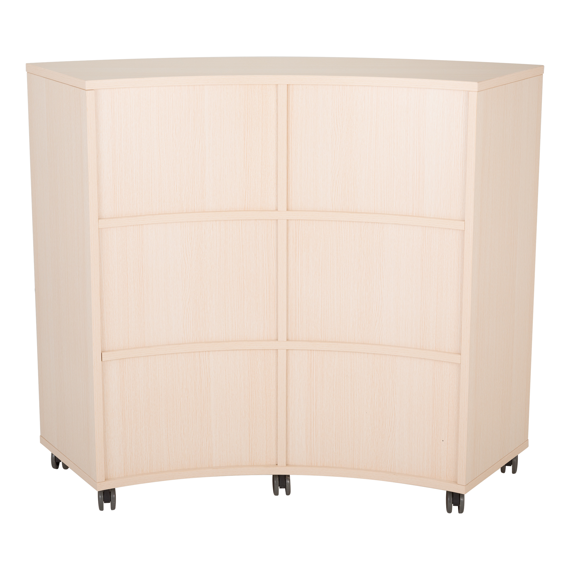 Shapes Series Curved Mobile Shelving (6 Openings) | School Outfitters