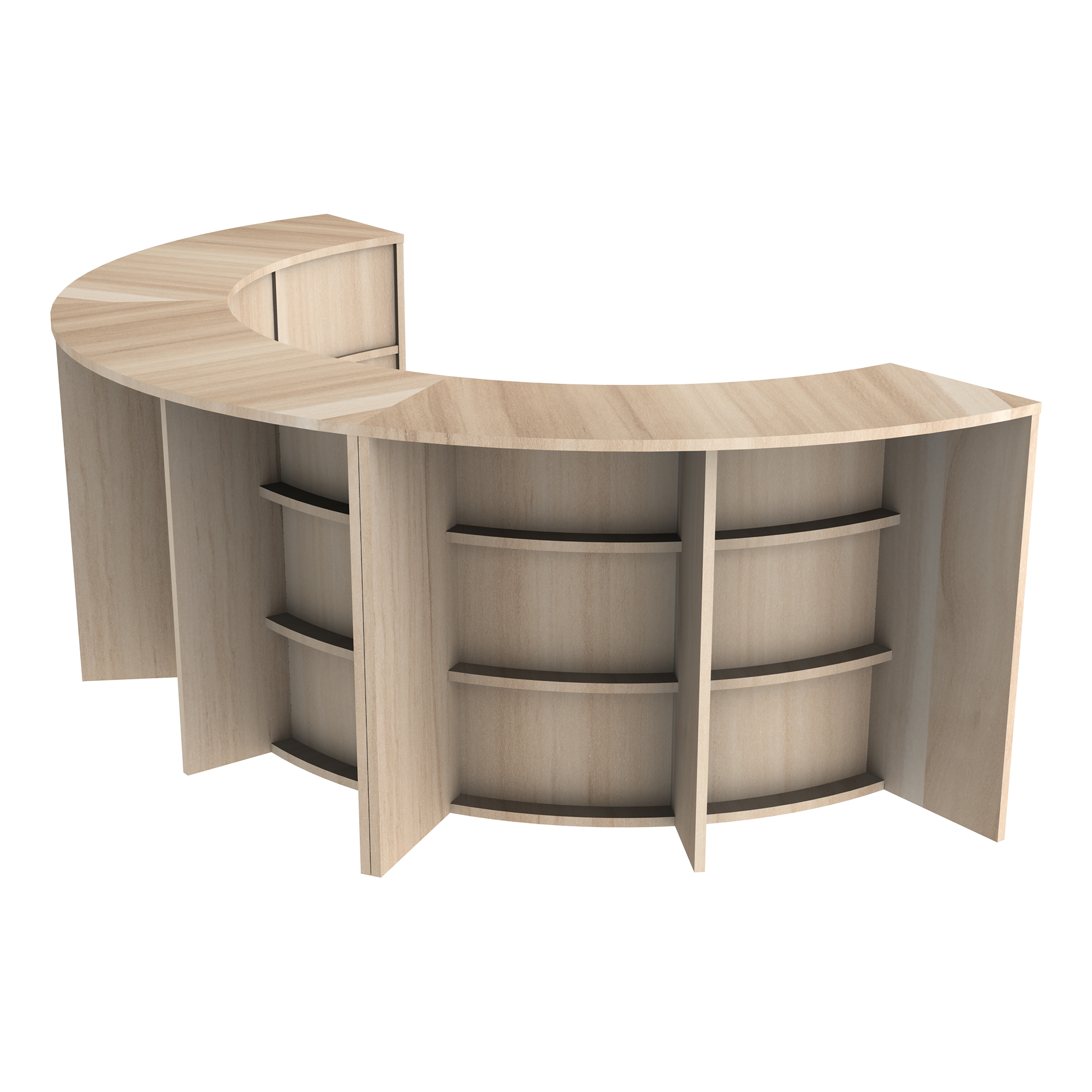 Shapes Series Curved Media Table | School Outfitters