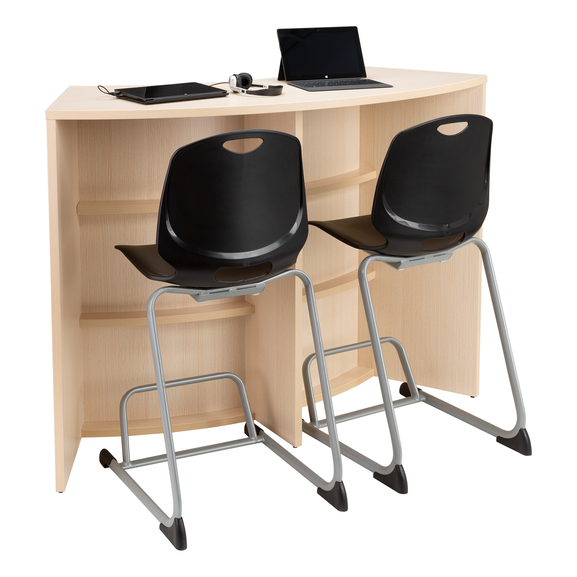 Shapes Series Curved Media Table | School Outfitters