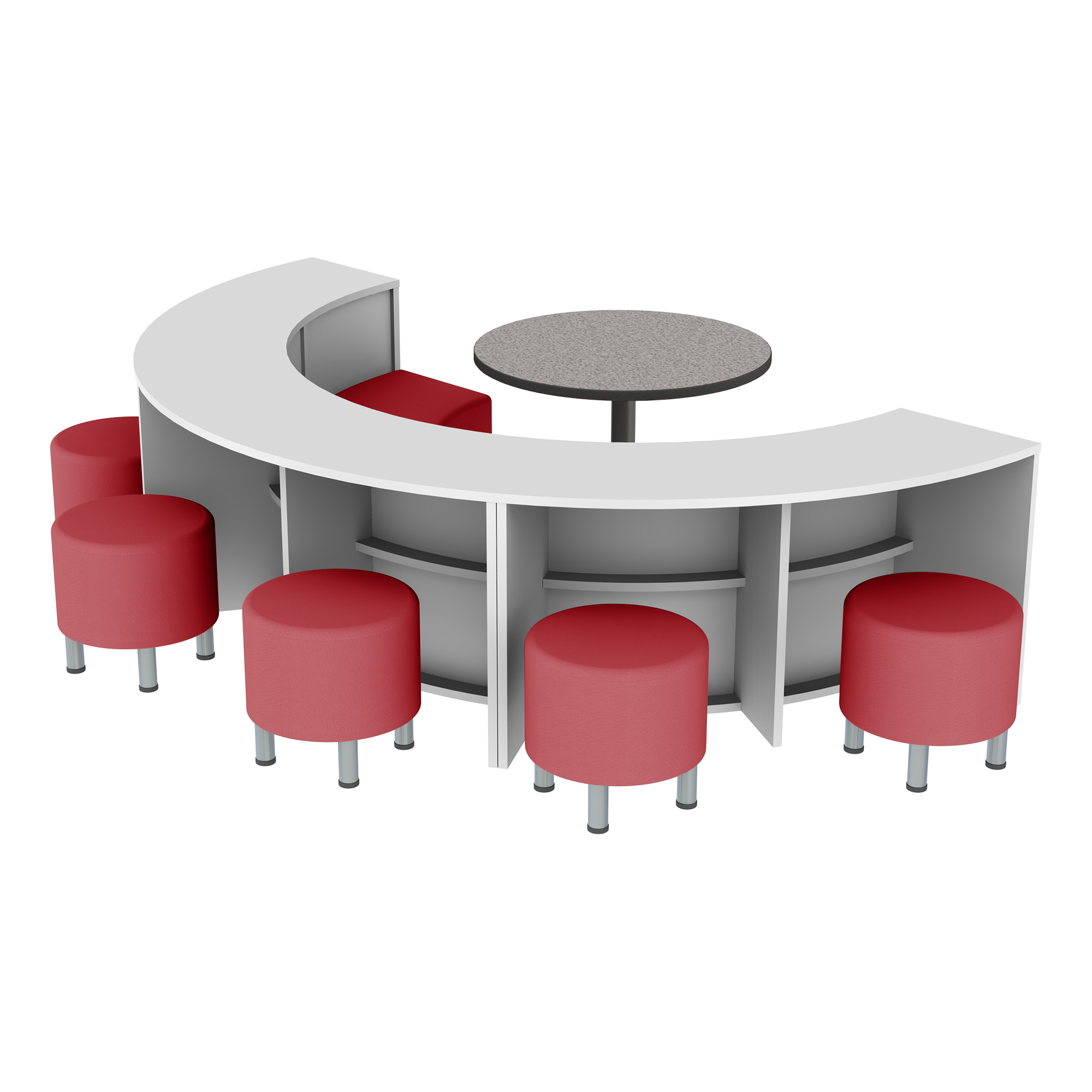 Shapes Series Curved Media Table | School Outfitters
