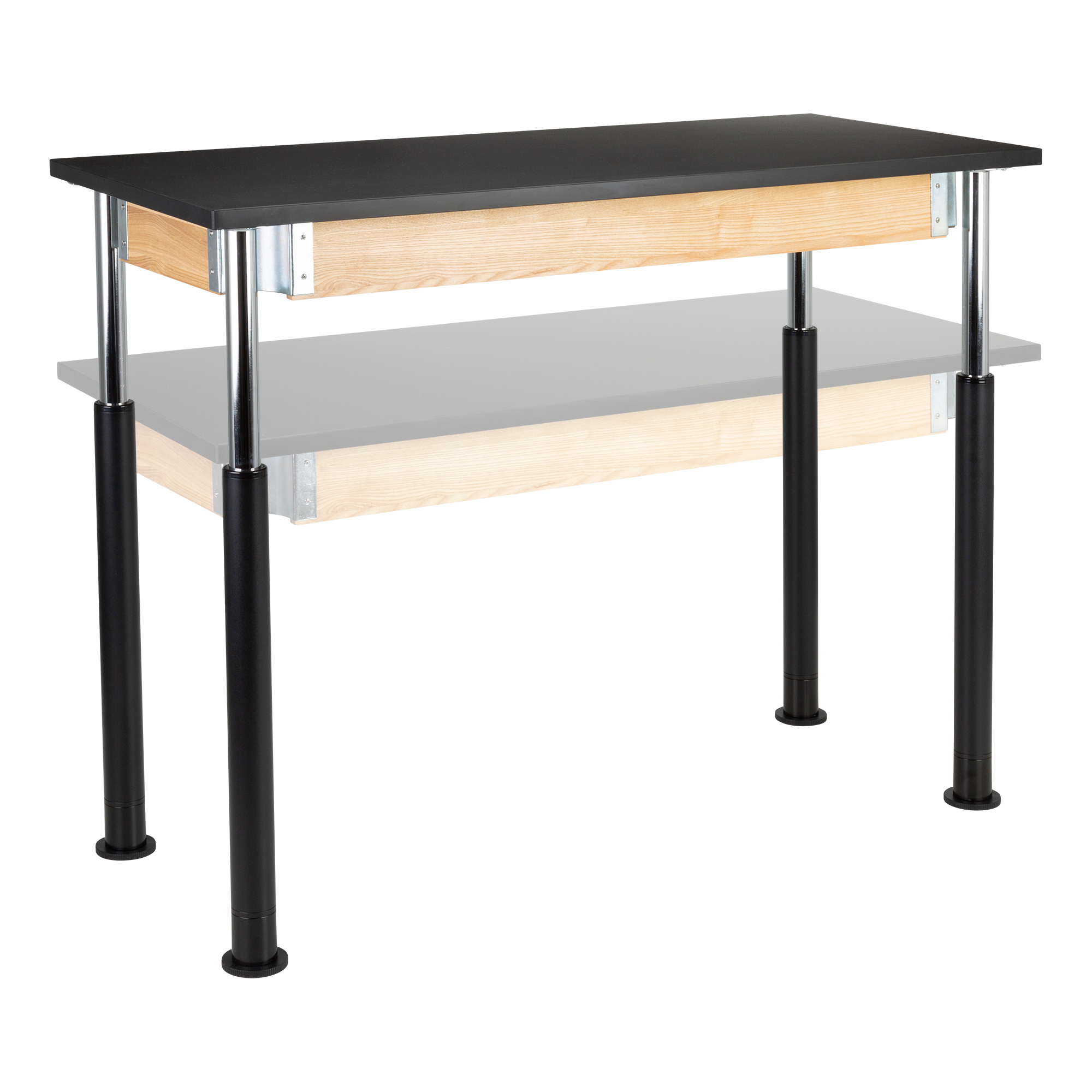 Adjustable-Height Science Lab Table w/ Chemical Resistant Top | School ...
