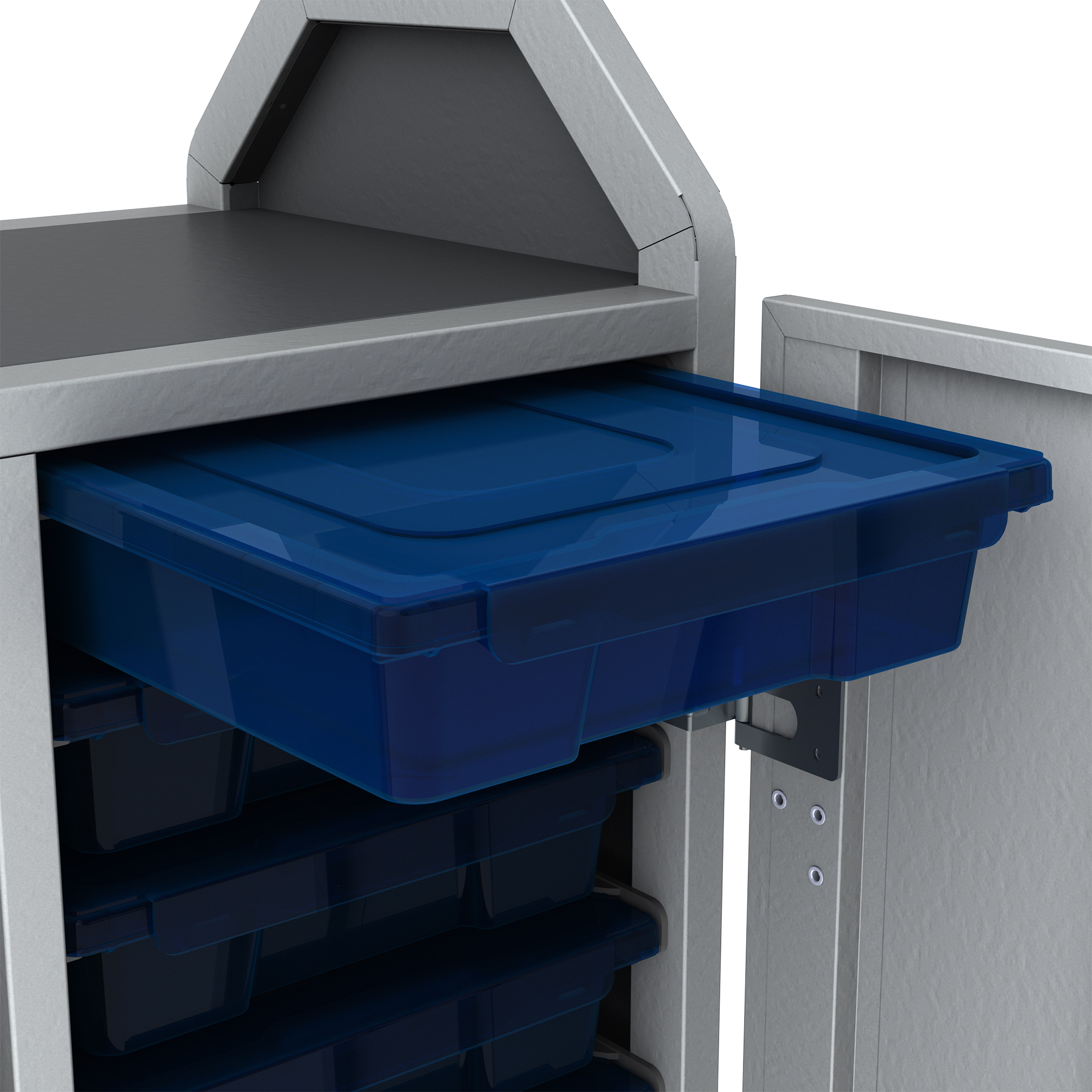 Profile Series Double-Wide Mobile Classroom Storage Tower | School ...