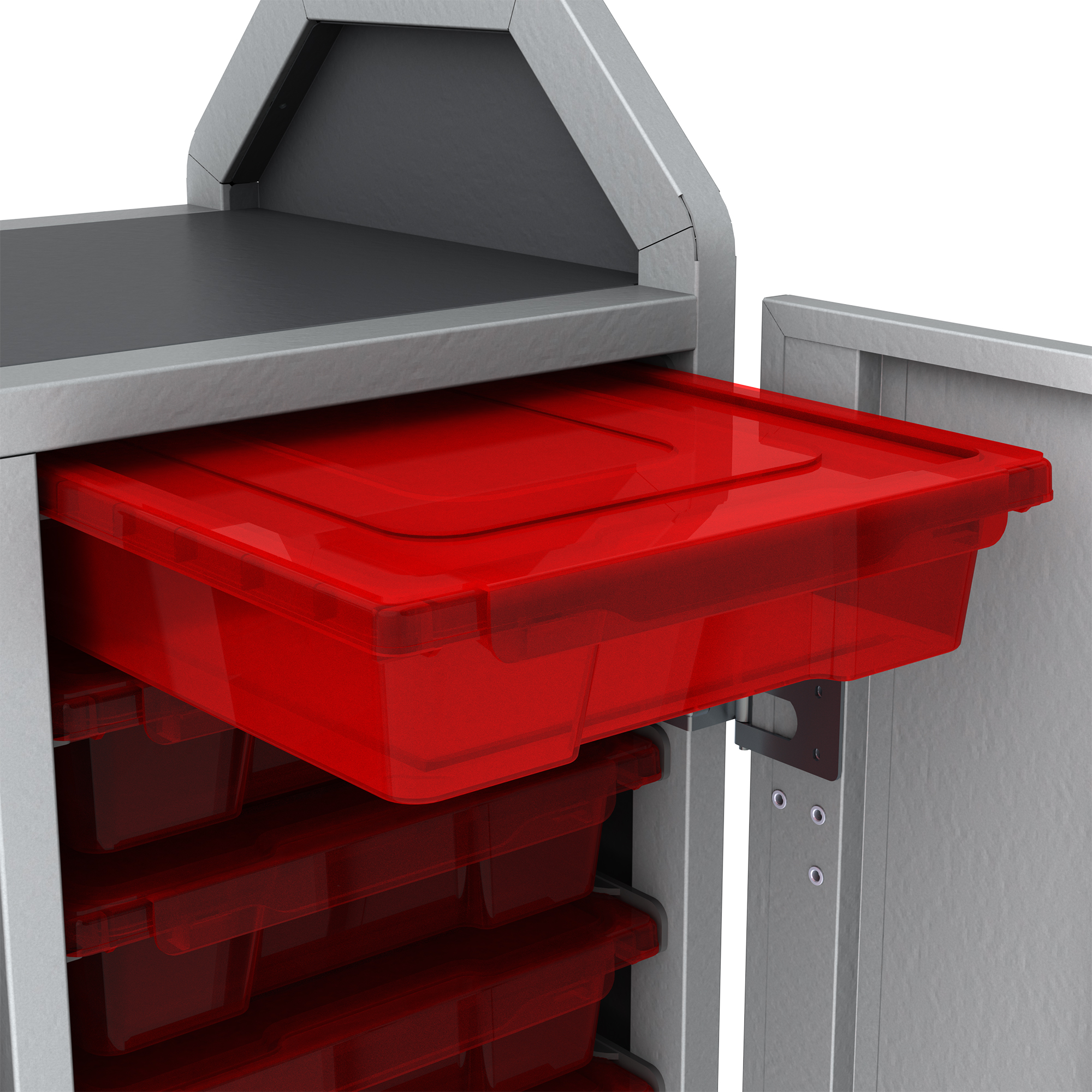 Profile Series Triple-Wide Mobile Classroom Storage Cart | School ...