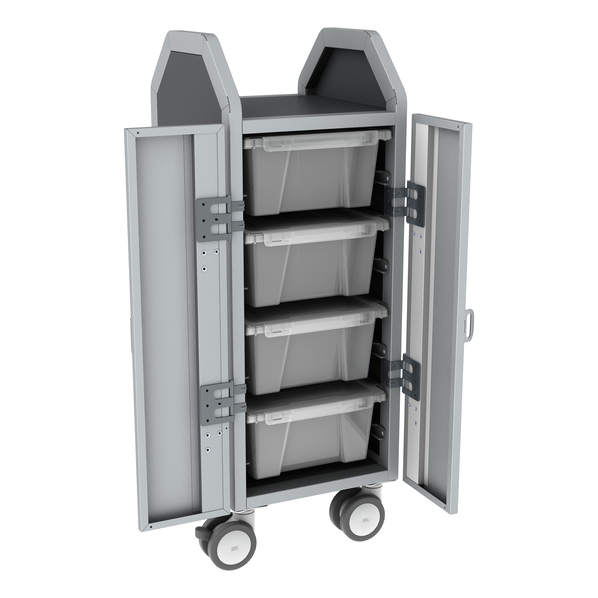Profile Series Single-Wide Mobile Classroom Storage Cart | School ...
