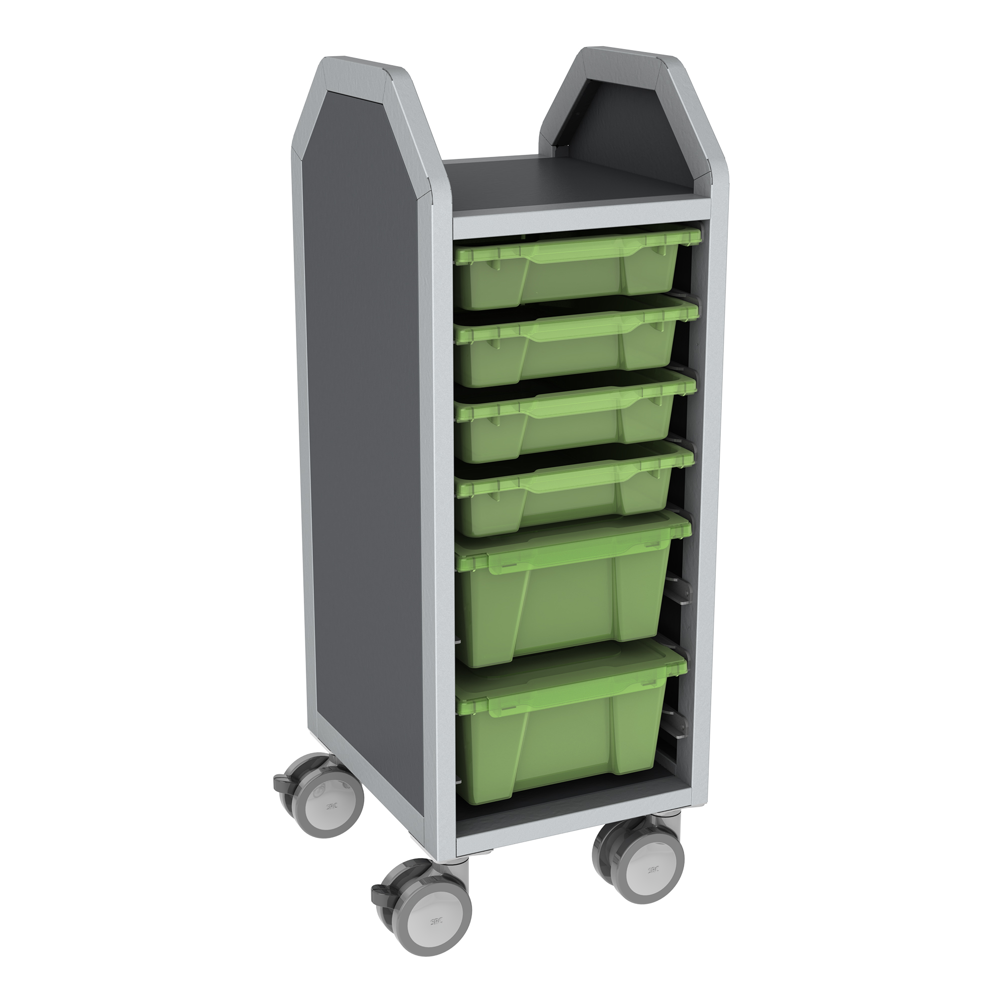 Profile Series Single-Wide Mobile Classroom Storage Cart | School ...