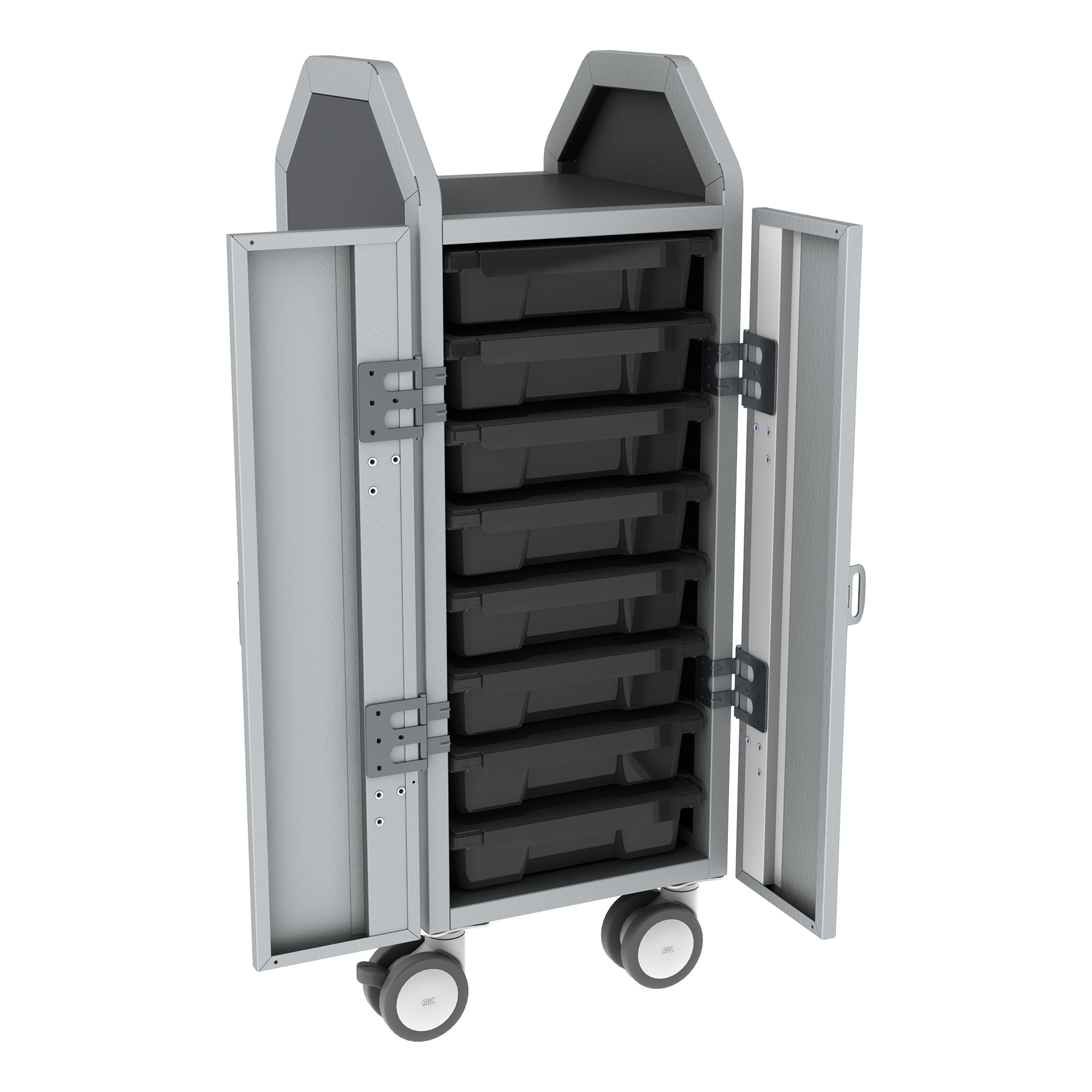 Profile Series Single-Wide Mobile Classroom Storage Cart | School ...