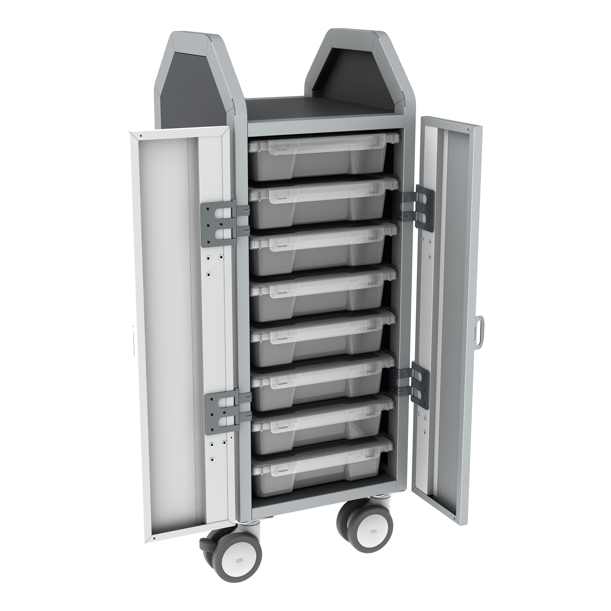 Profile Series Single-Wide Mobile Classroom Storage Cart | School ...