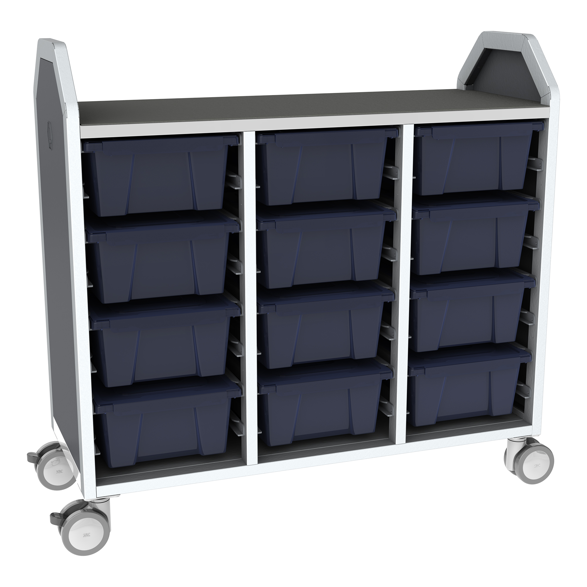 Profile Series Triple-Wide Mobile Classroom Storage Cart | School ...