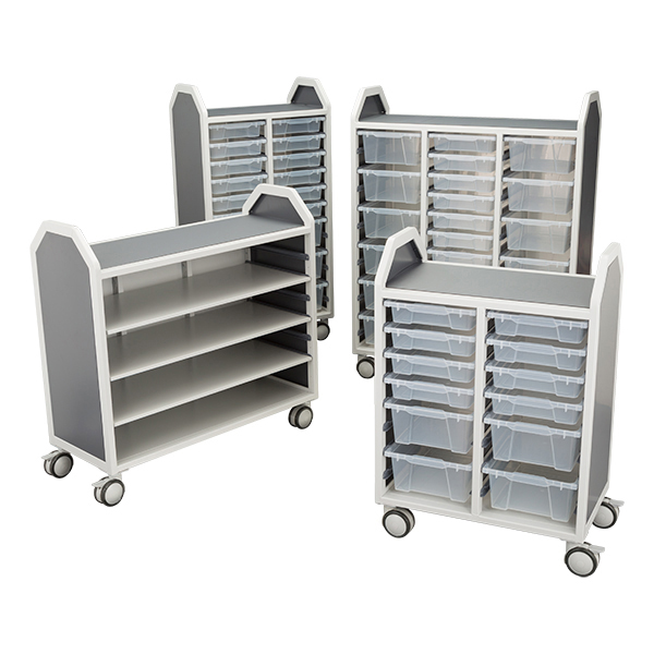 Profile Series Triple-Wide Mobile Classroom Storage Cart | School ...