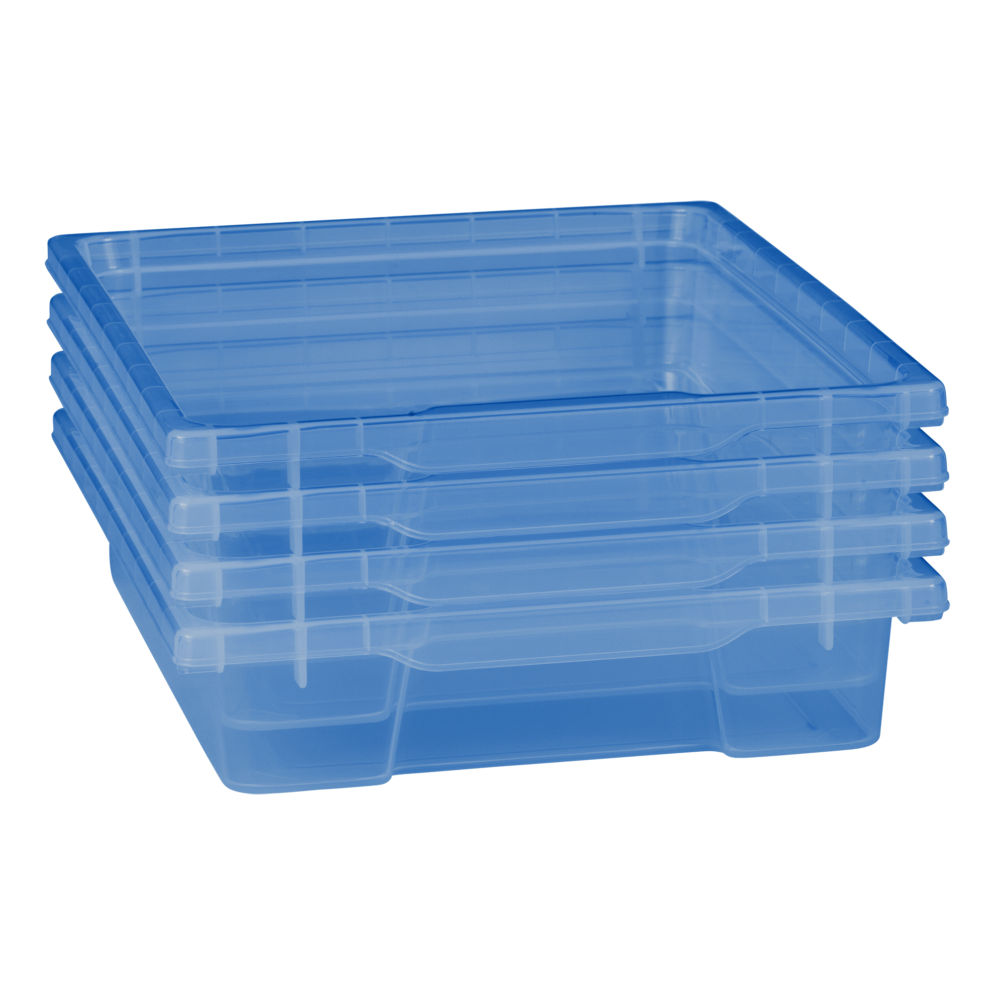 3" Translucent Plastic Bin | School Outfitters