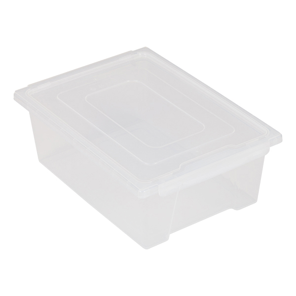 6" Translucent Plastic Bin | School Outfitters