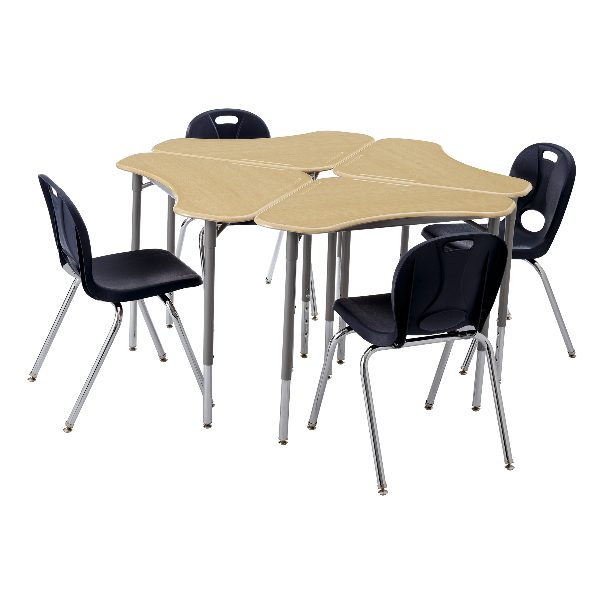 Boomerang Collaborative Desk w/o Wire Box | School Outfitters