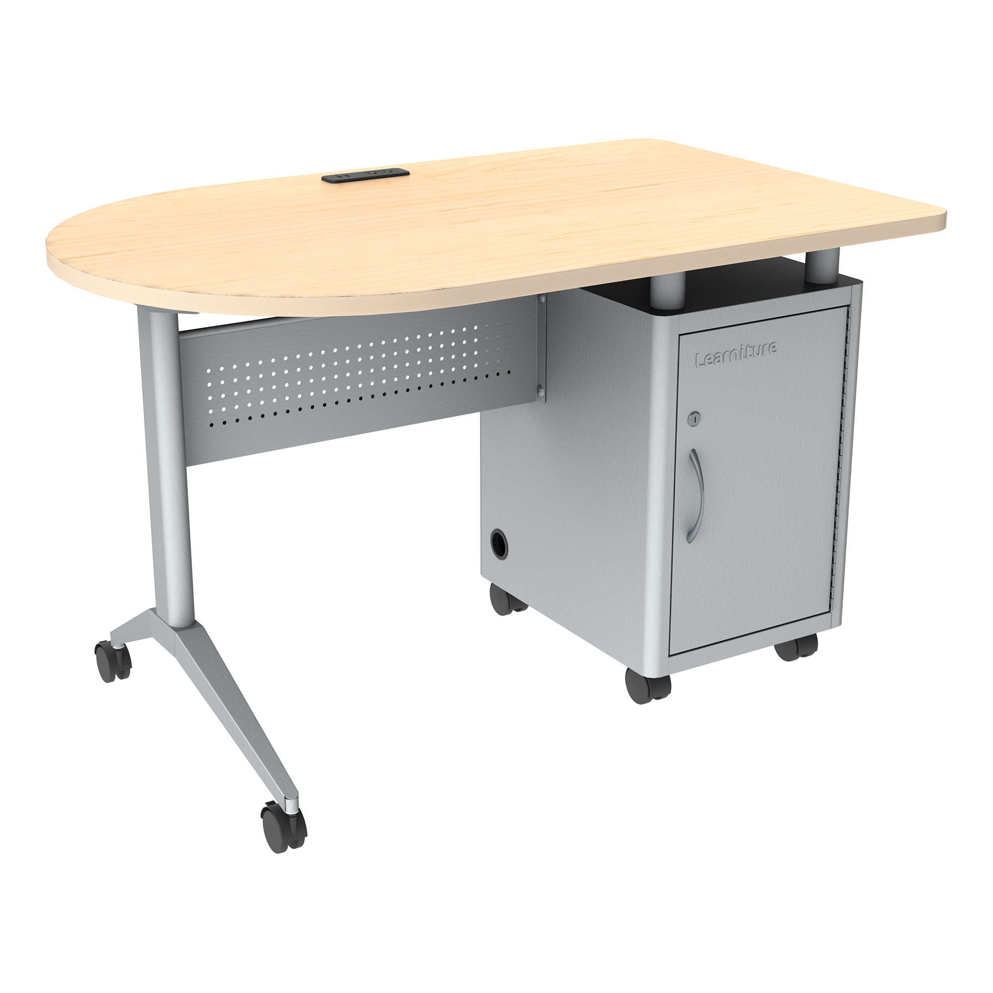 Compact Mobile Teacher Desk | School Outfitters