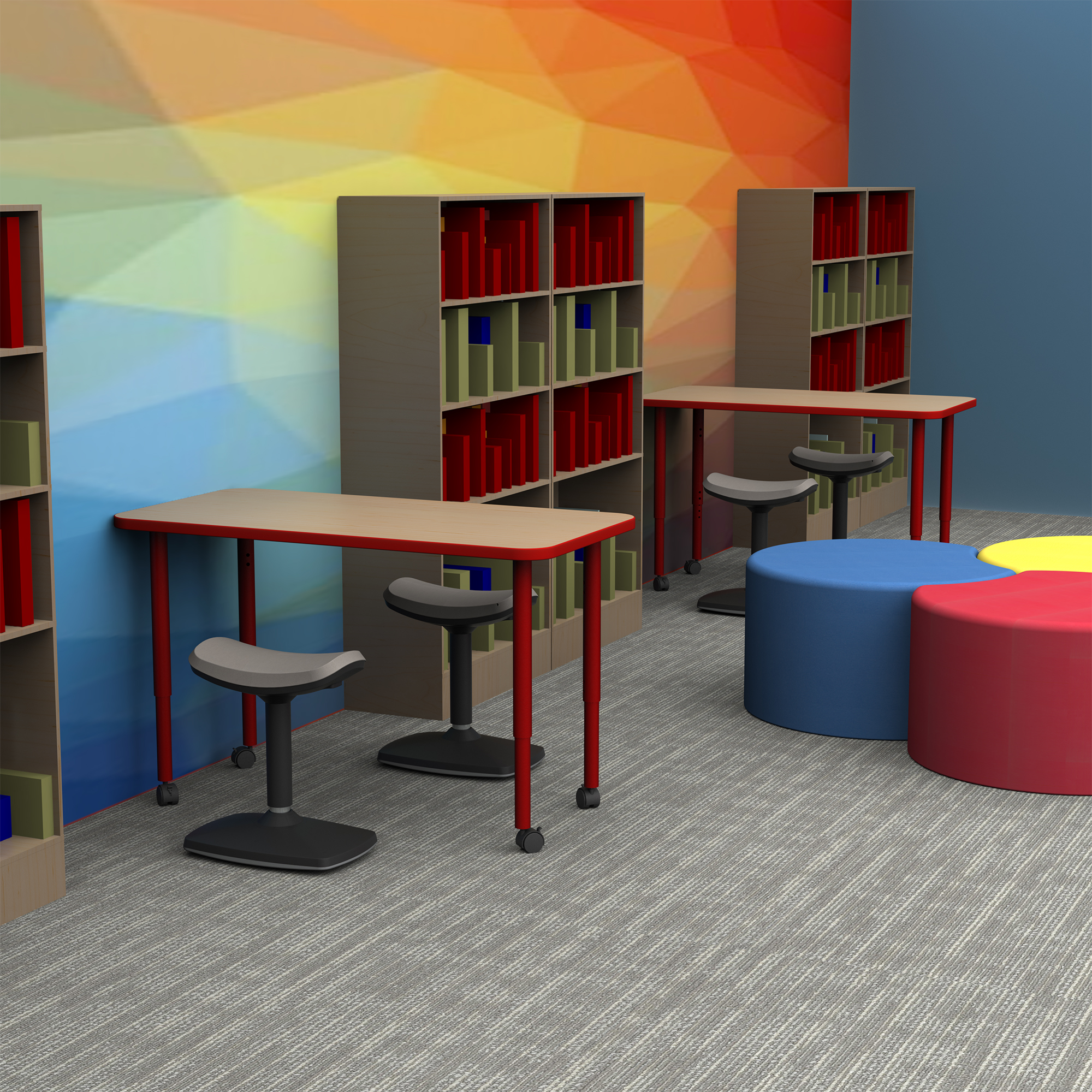 Accent Series Rectangle Collaborative Table (24" W x 48" L) | School ...