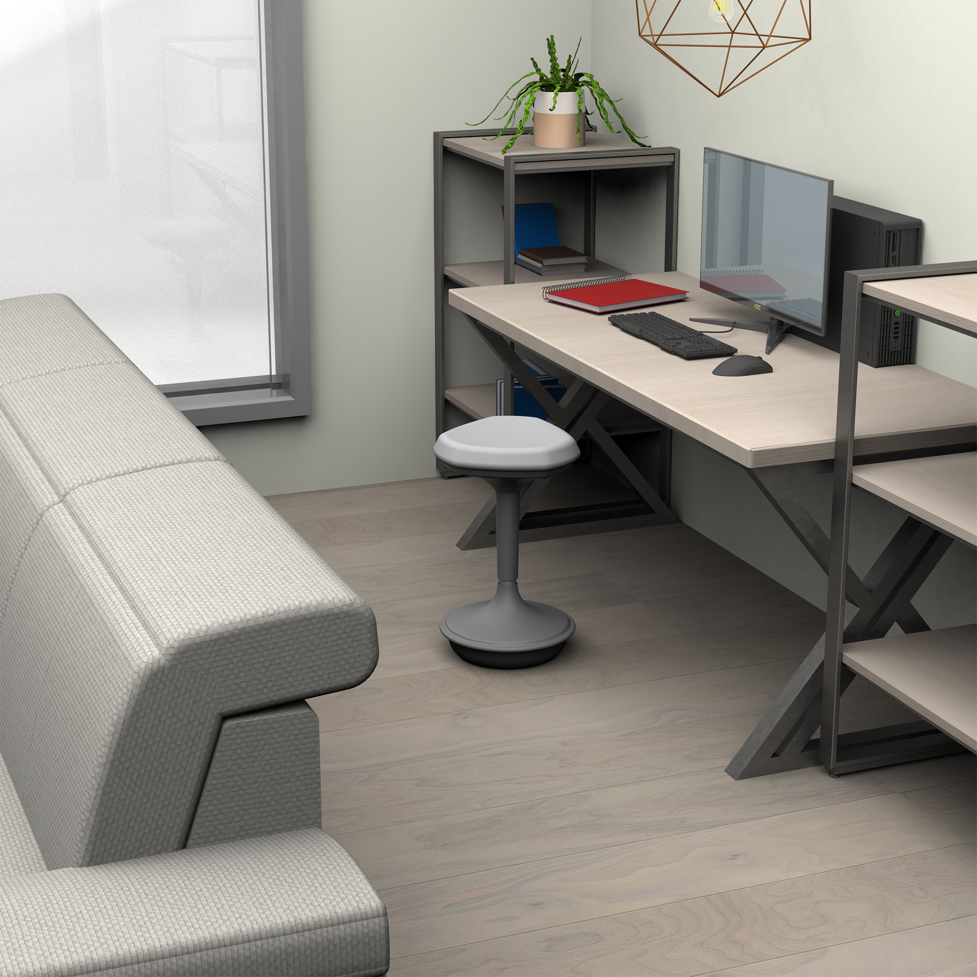 Adjustable-Height Active Learning Stool at School Outfitters