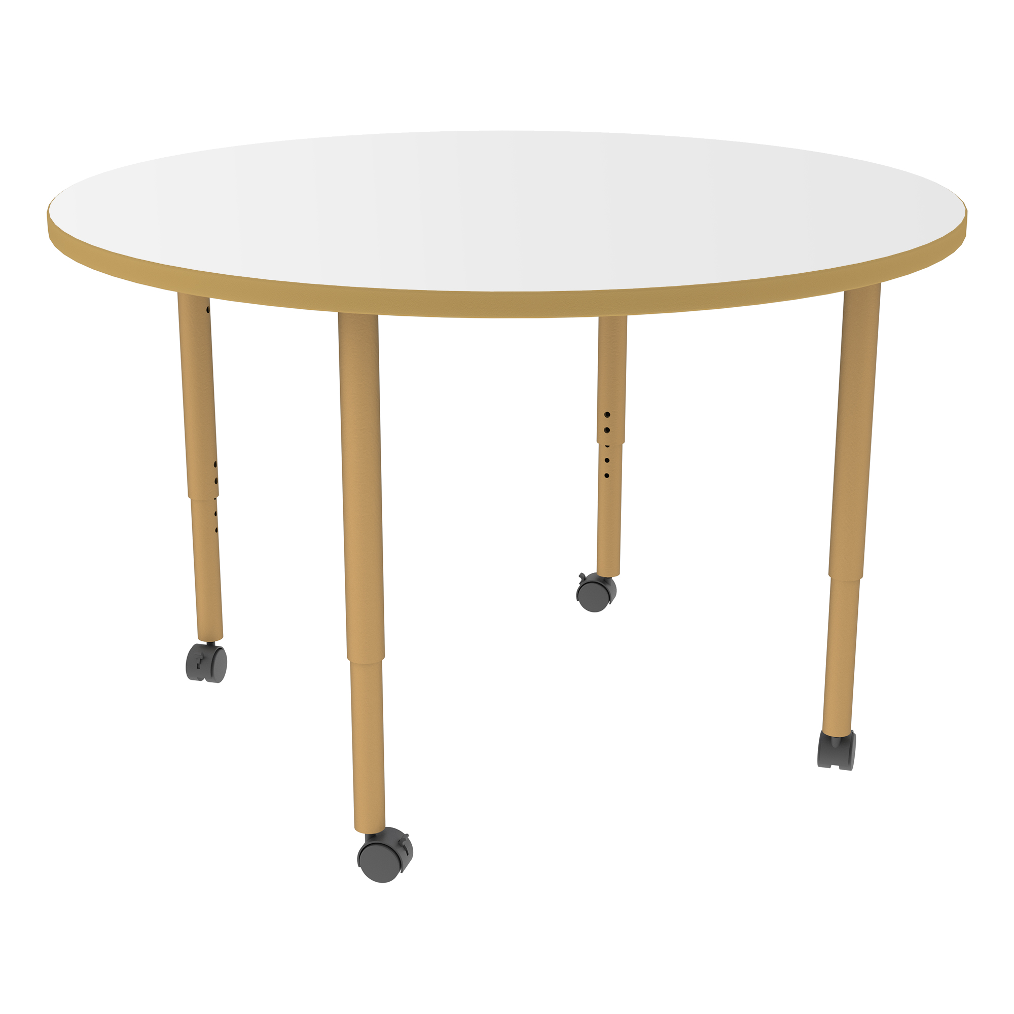 Accent Series Round Collaborative Whiteboard Table | School Outfitters