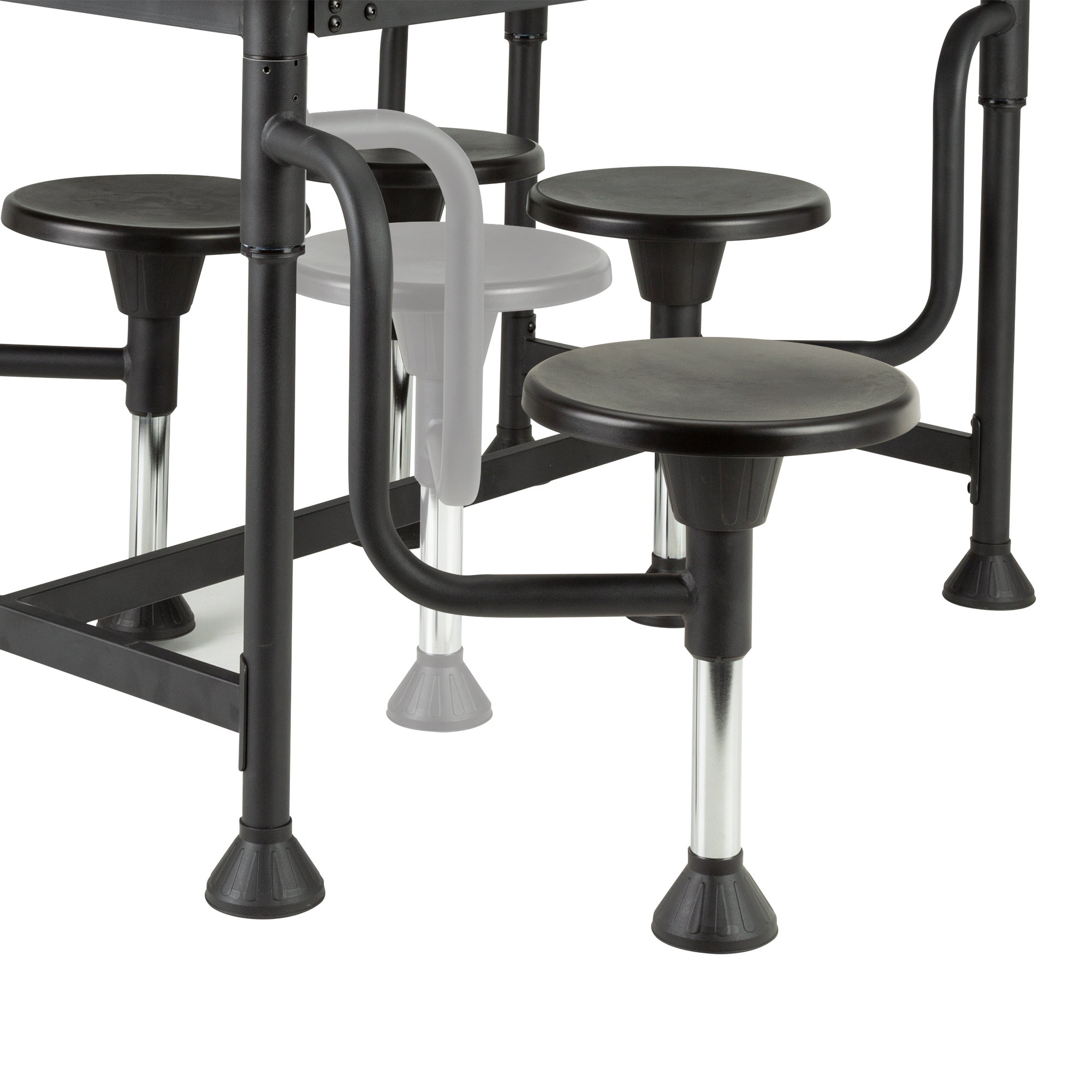 Swivel-Stool Group Work Station Whiteboard Table (29 1/2" H) | School ...