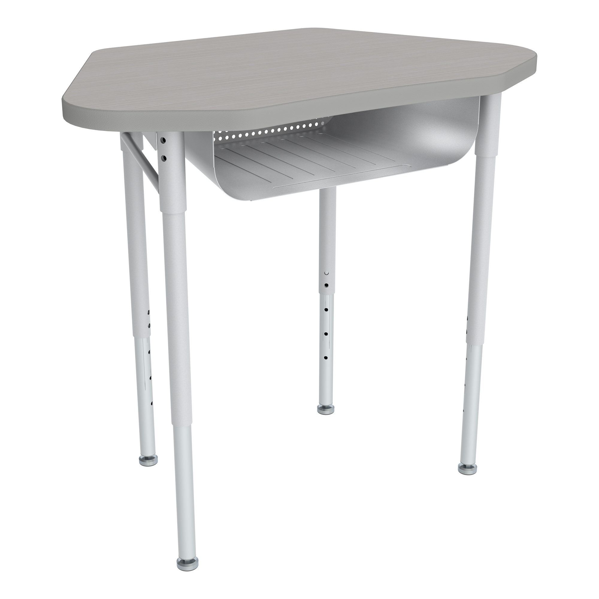 Hex Collaborative Desk w/ Laminate Top & Perforated Book Box | School ...