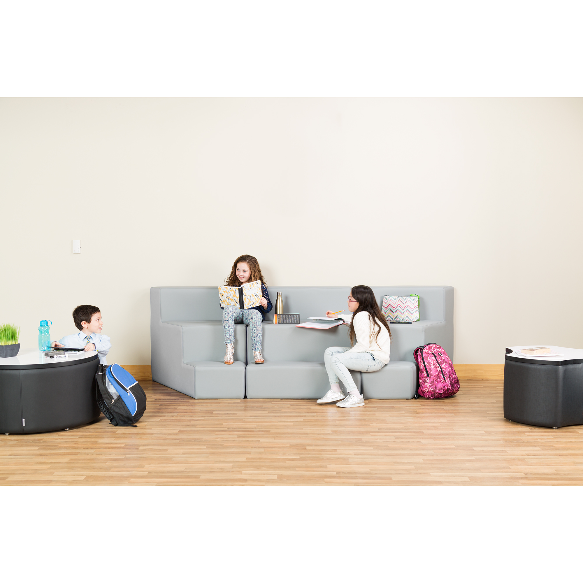 Shapes Series II Vinyl Block Soft Seating - Three-Tier Step | School ...