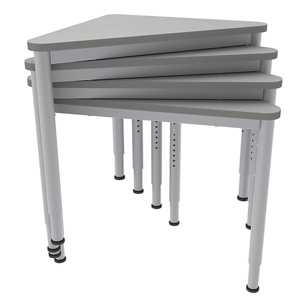 Profile Series Triangular Mobile Stacking Desk | School Outfitters