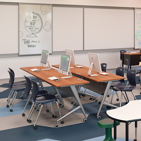 Heavy-Duty Mobile Computer Table | School Outfitters