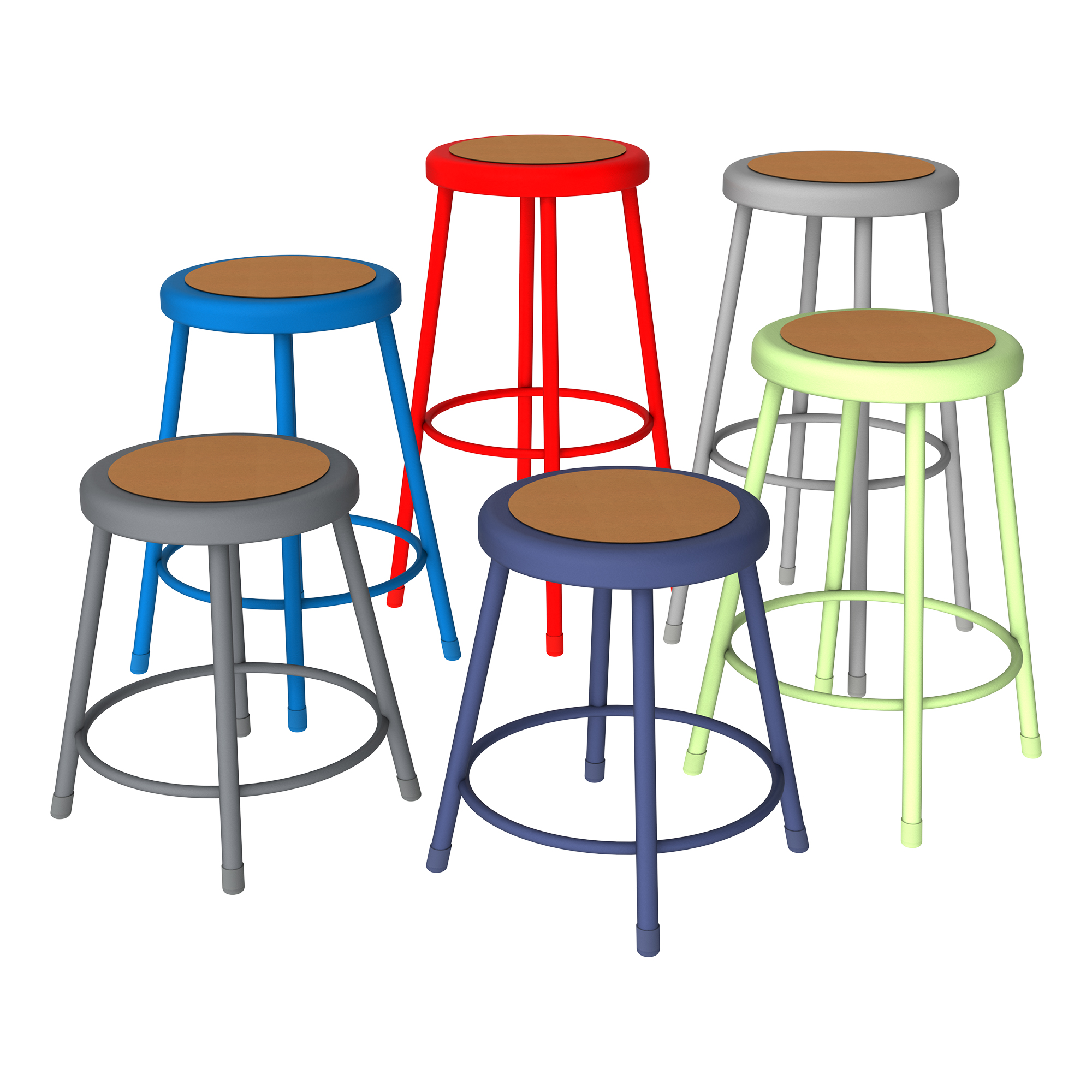 Metal Lab Stool at School Outfitters