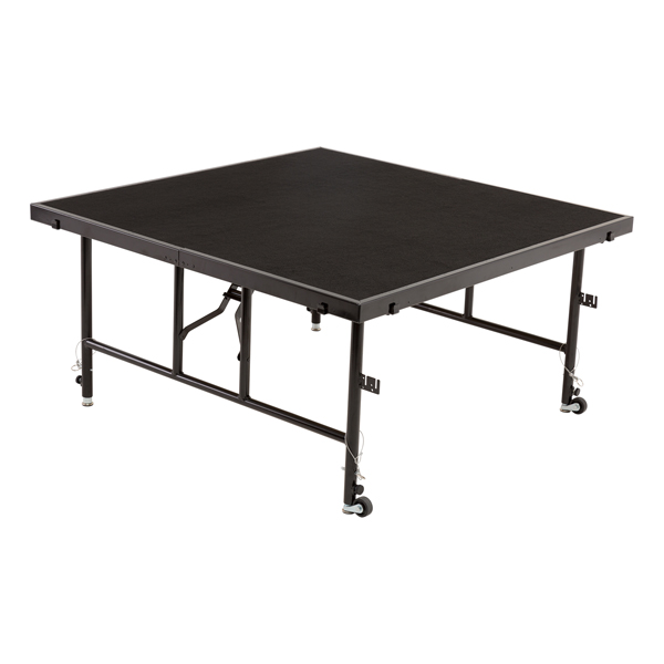 Adjustable-Height Portable Stage w/ Carpet Deck | School Outfitters