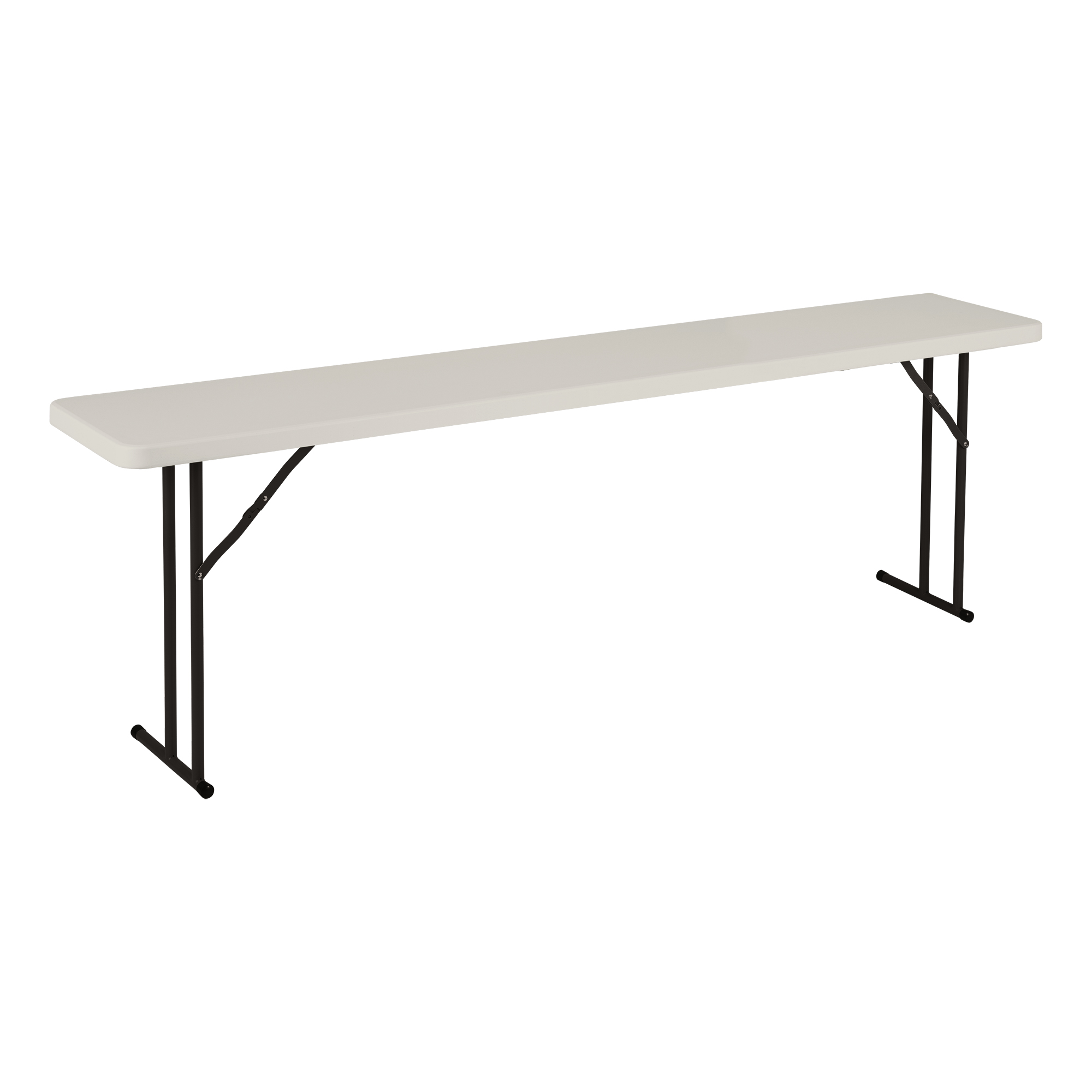 Gray Blow-Molded Plastic Folding Training Table | School Outfitters