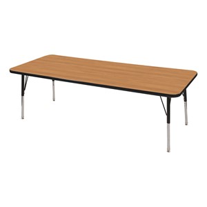 Rectangle Adjustable-Height Activity Table (30" W x 72" L) | School ...