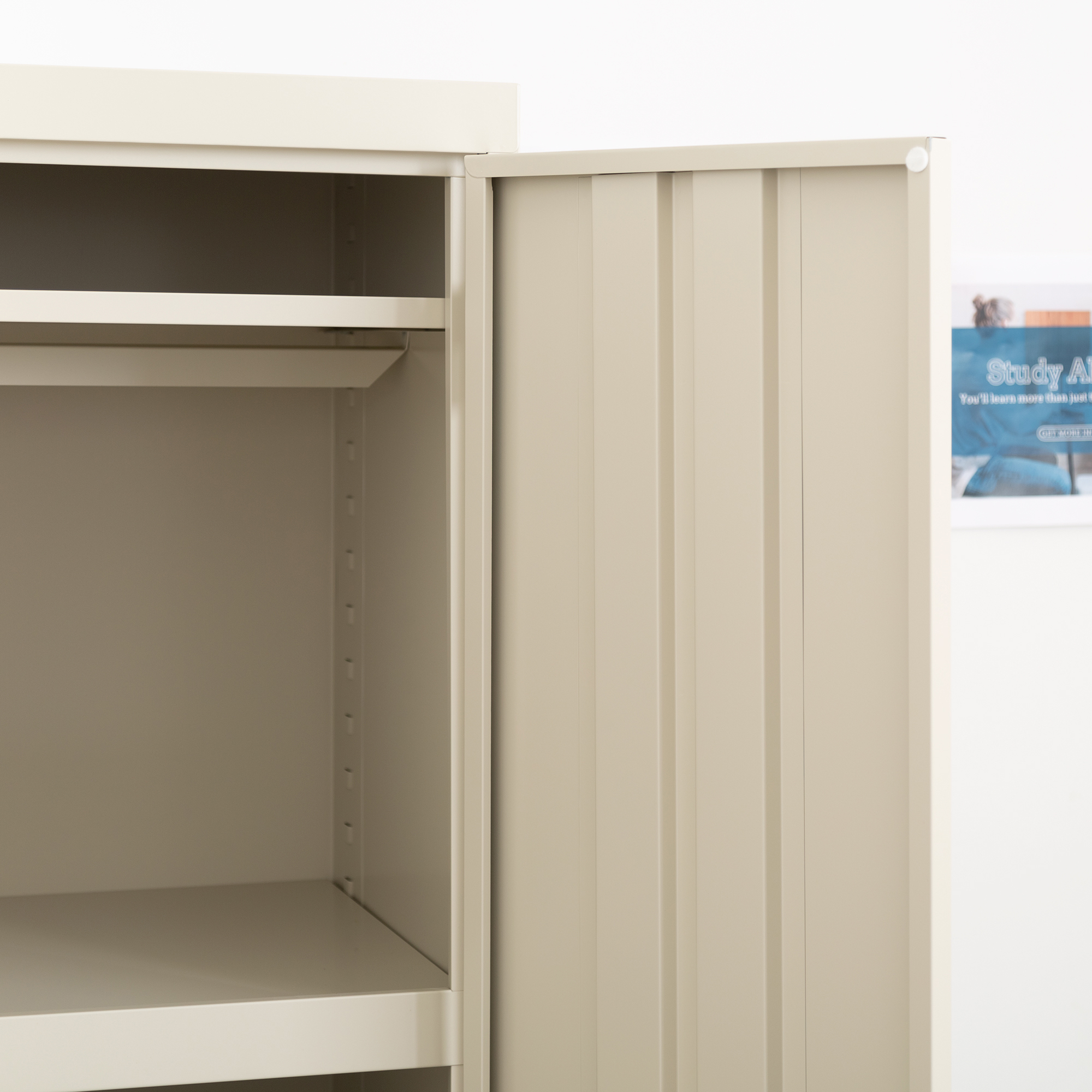 Heavy-Duty Double-Door Mobile Storage Cabinet (48