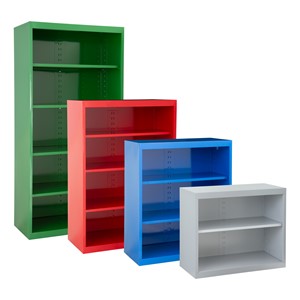 Heavy-Duty Deep Metal Bookcase | School Outfitters