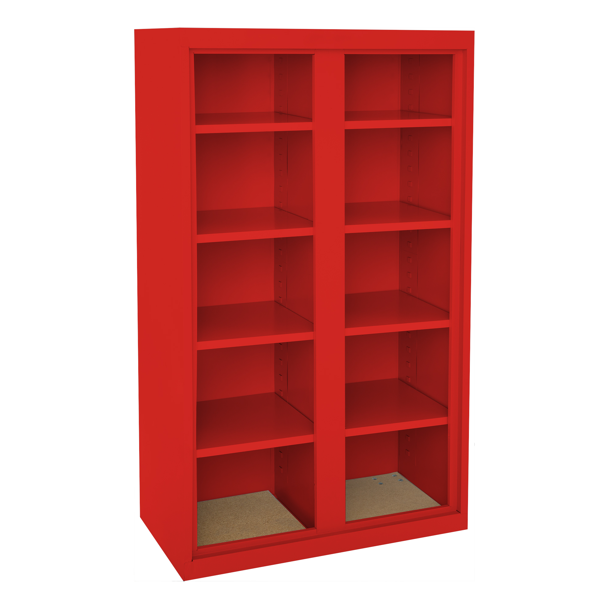 Metal Backpack Storage Cabinet w/ 10 Cubbies (36" W x 18" D x 60" H ...